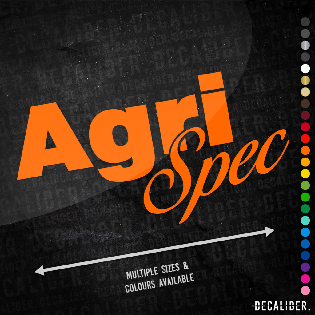 Agri Spec Tall Sticker - Decaliber