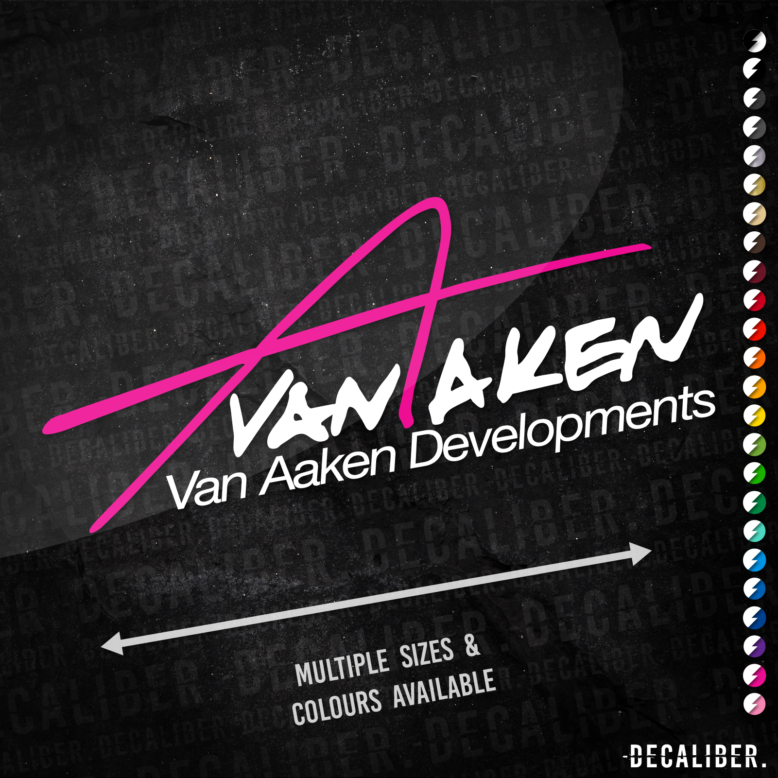 Van Aaken Developments 2 Tone Sticker - Decaliber